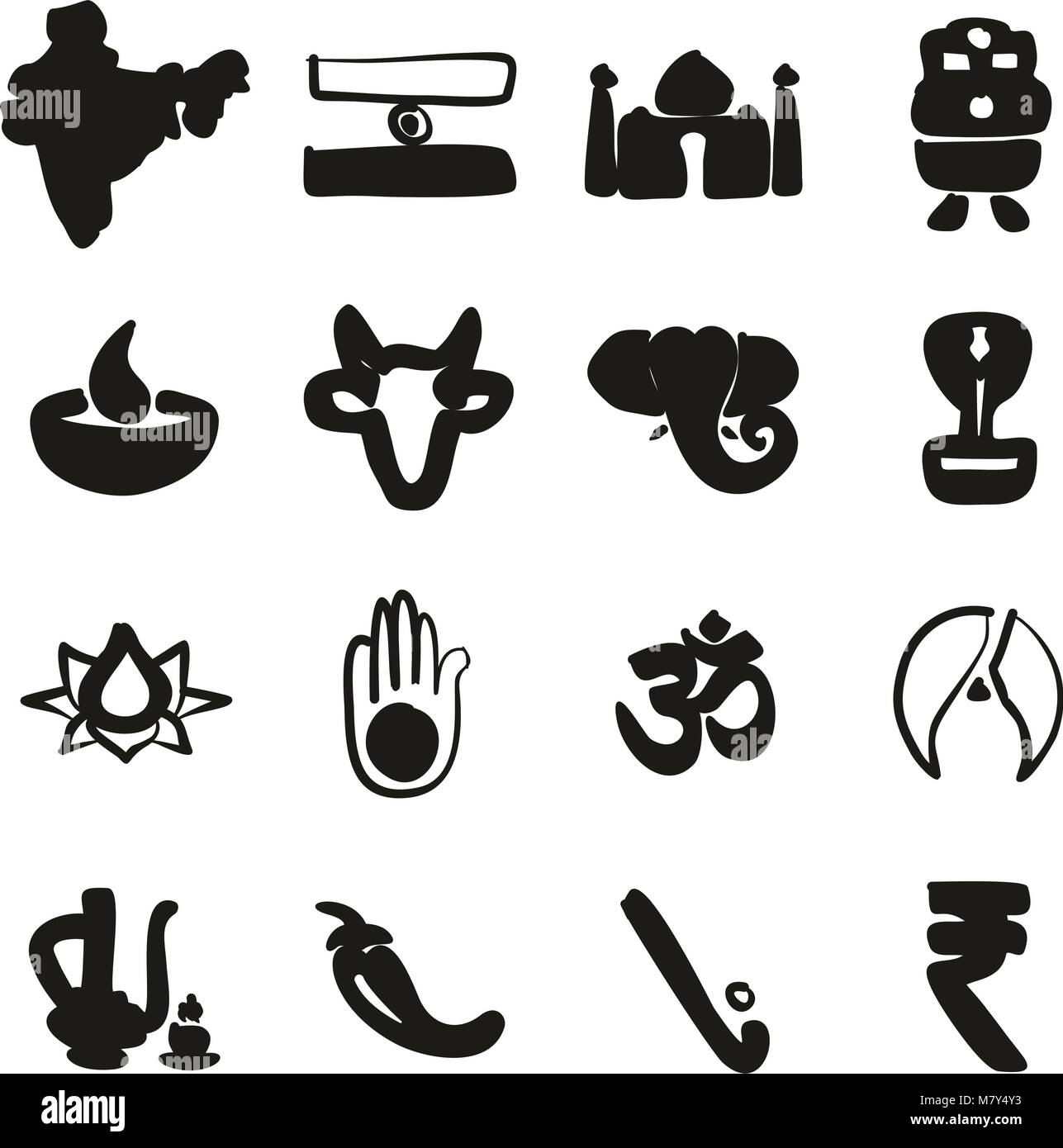 India black cow Cut Out Stock Images & Pictures - Alamy