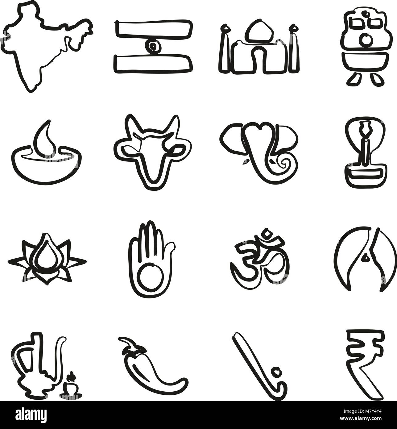 Icon india Stock Vector Images - Alamy