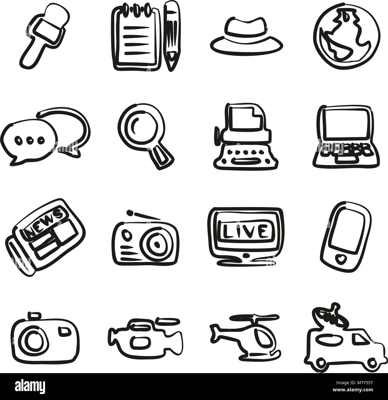 Journalist van Stock Vector Images - Alamy