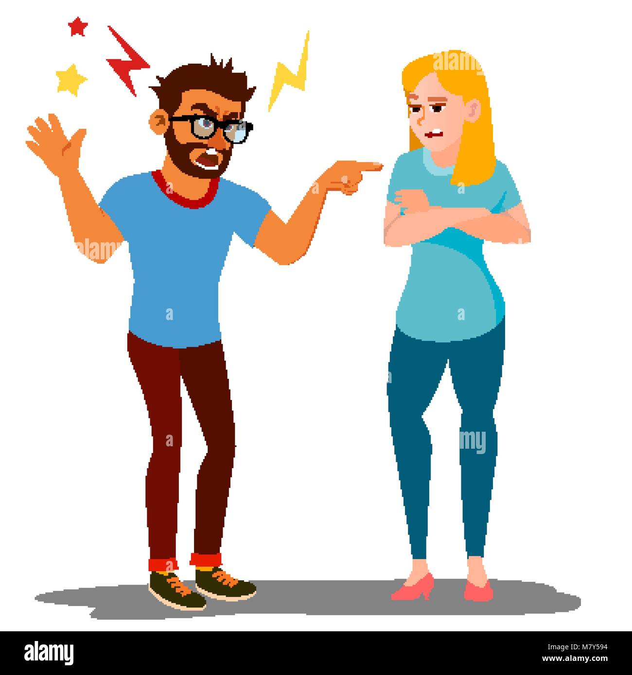 Cartoon Woman Arguing High Resolution Stock Photography and Images - Alamy