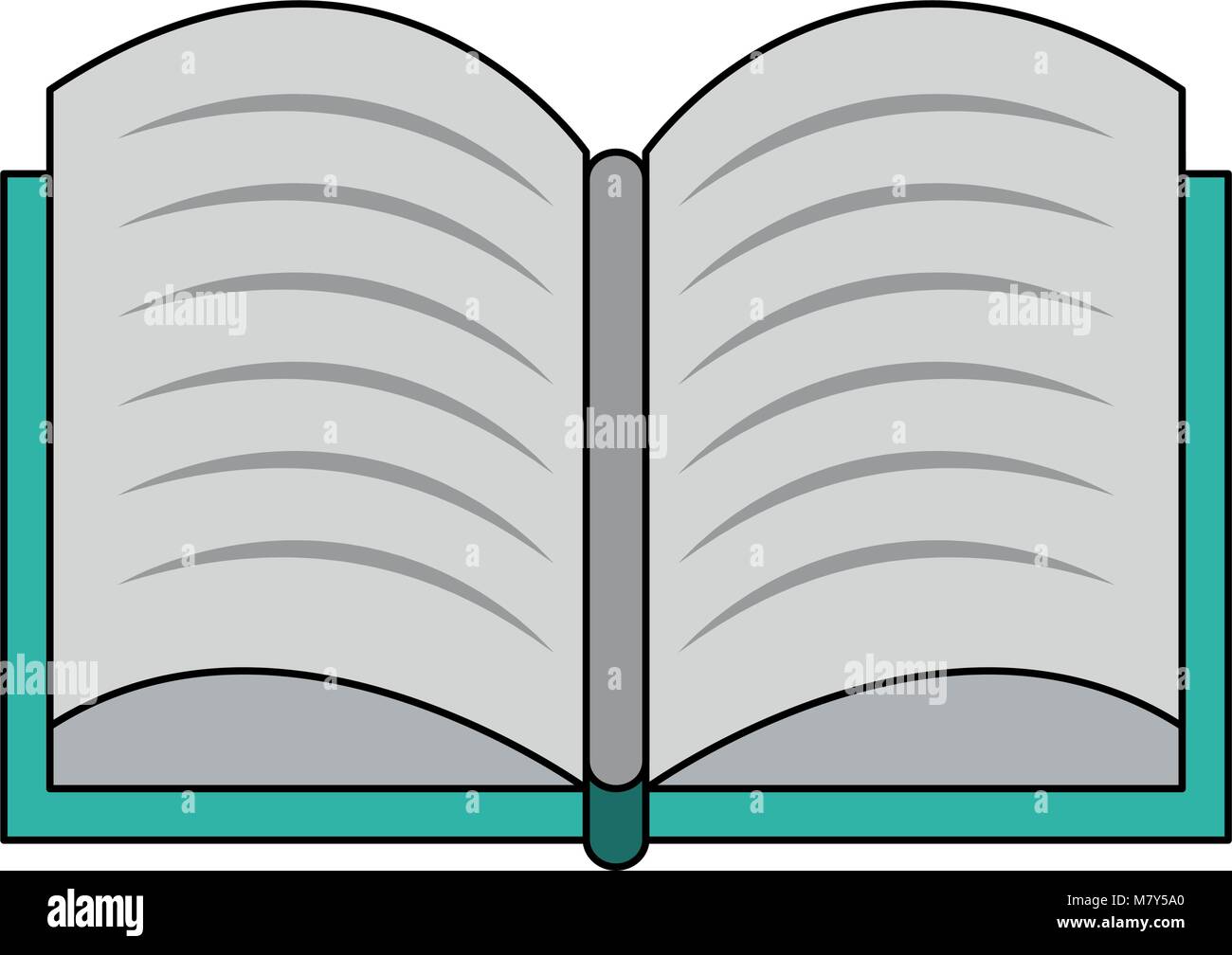 Book open symbol vector illustration graphic design Stock Vector Image ...