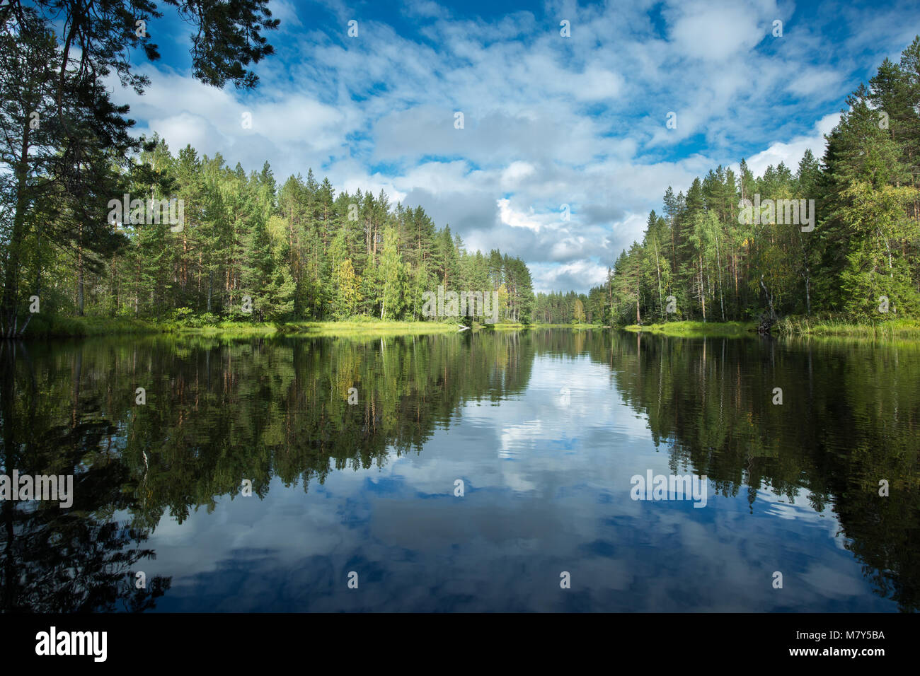 Beautiful landscape of lake Stock Photo - Alamy
