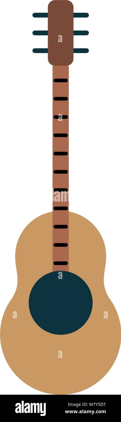 Acoustic guitar cartoon vector illustration graphic design Stock Vector ...
