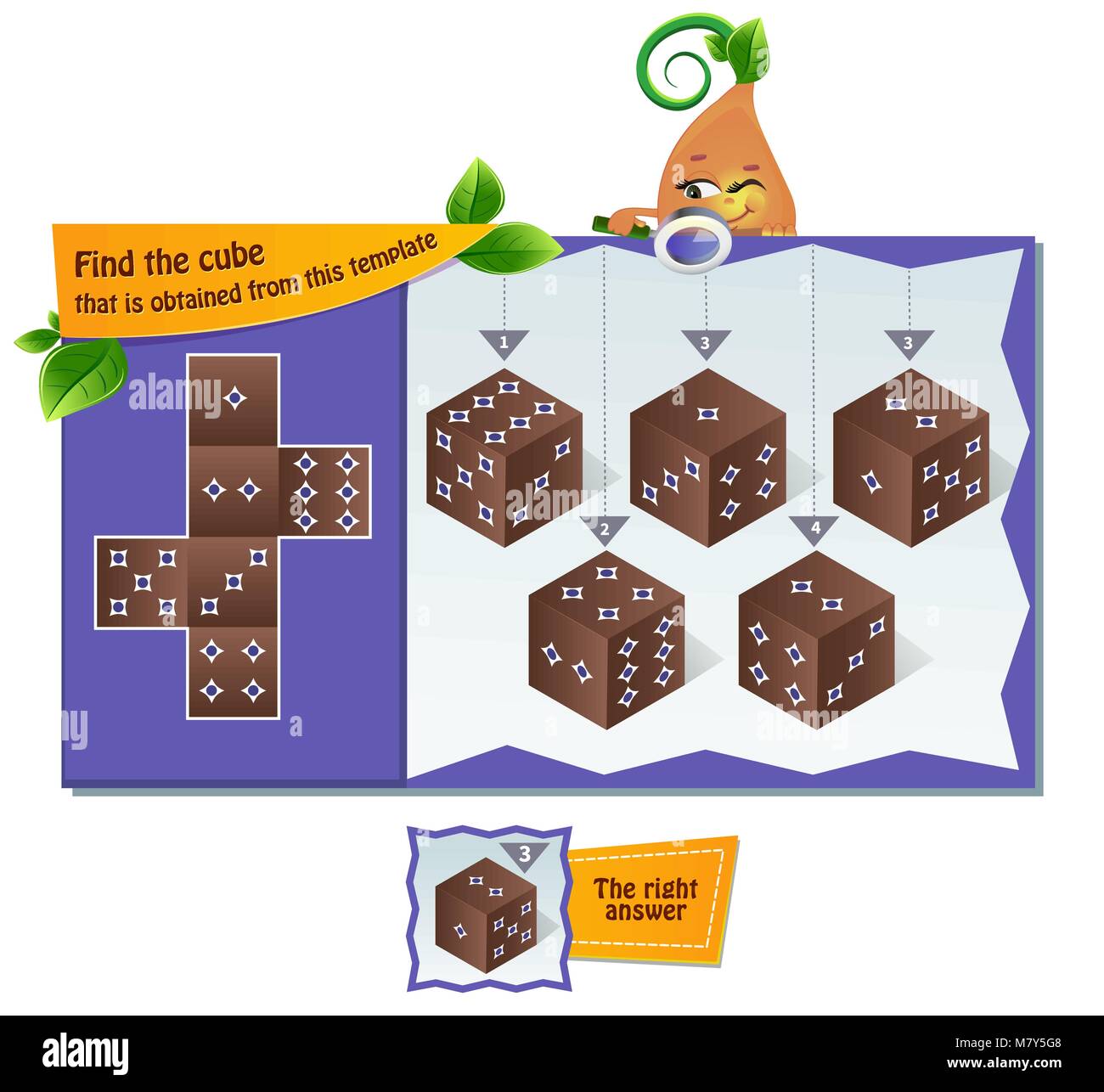 educational game for kids, puzzle. development of spatial thinking in ...