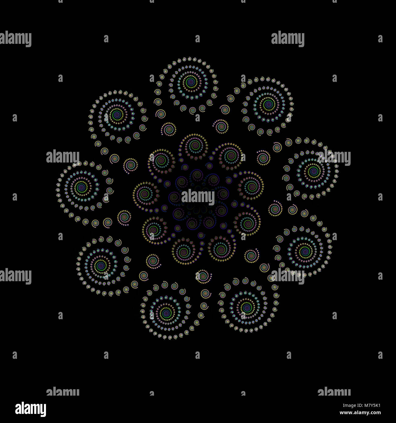 Beautiful fractal spiral shapes illustration - background, Fractal ...