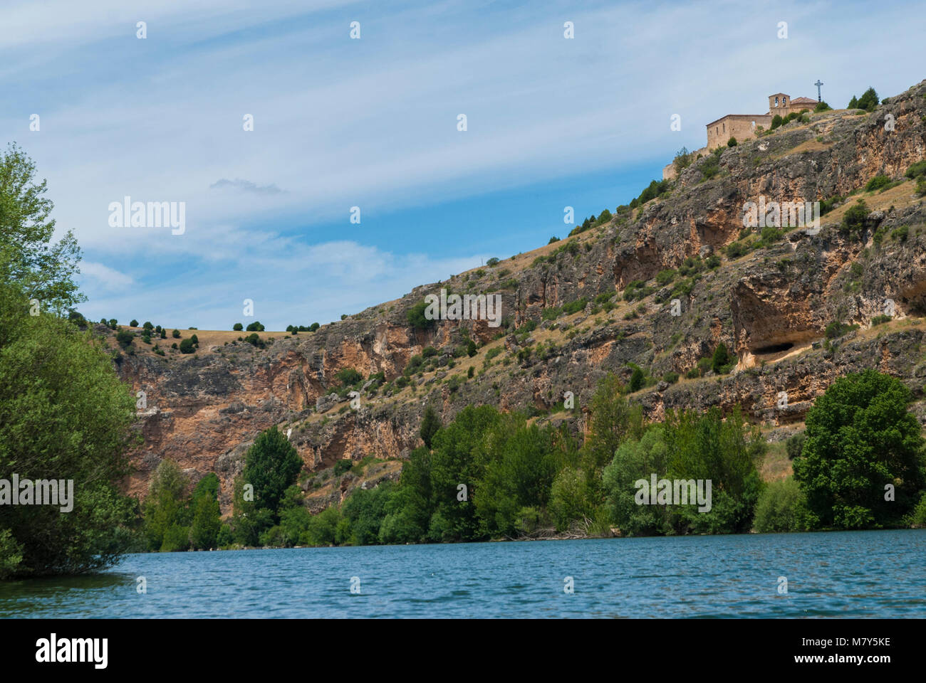 Parque Natural Hoces del río Duratón en la provincia de Segovia (España ...