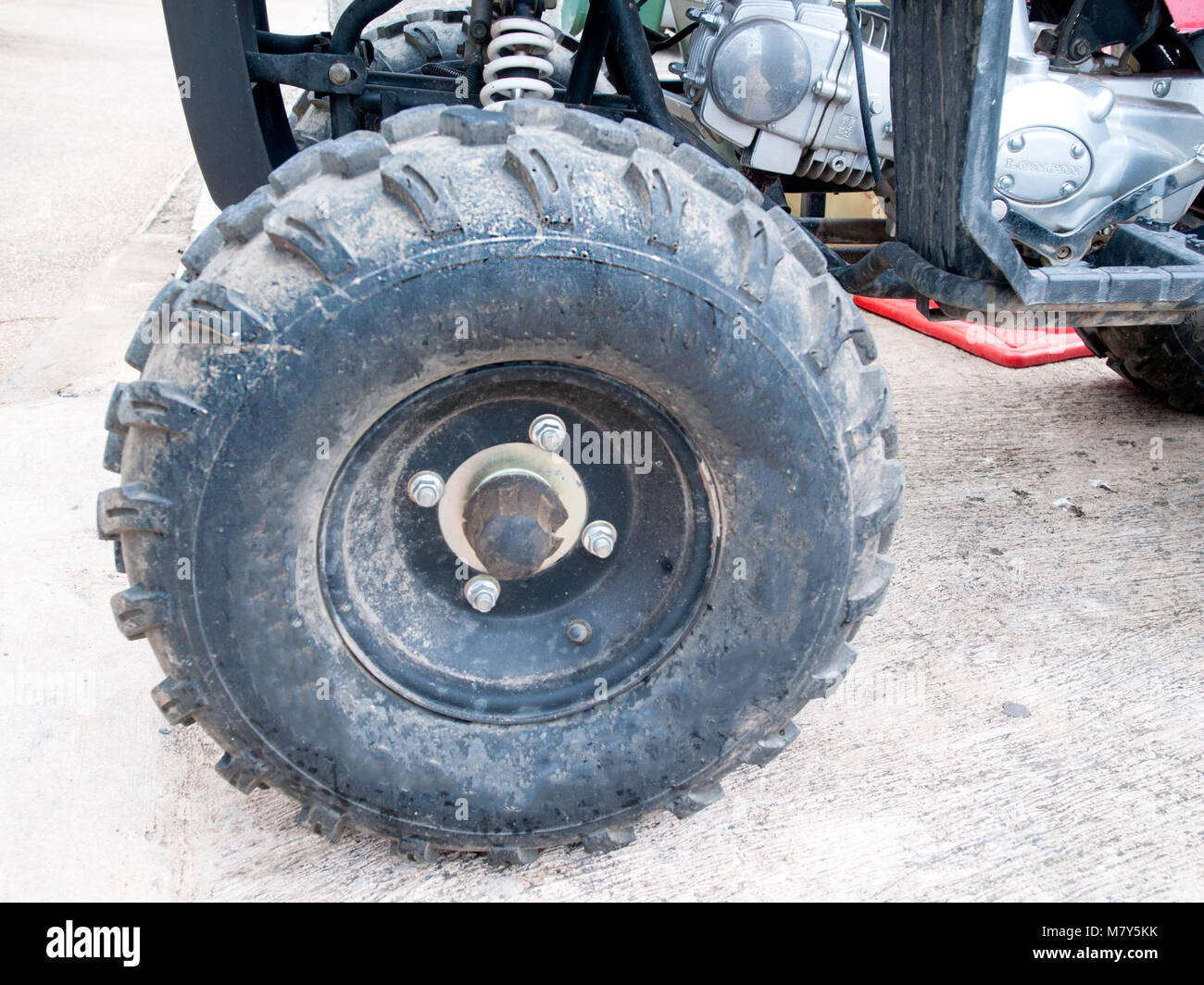 Large wheels tyres hi-res stock photography and images - Alamy