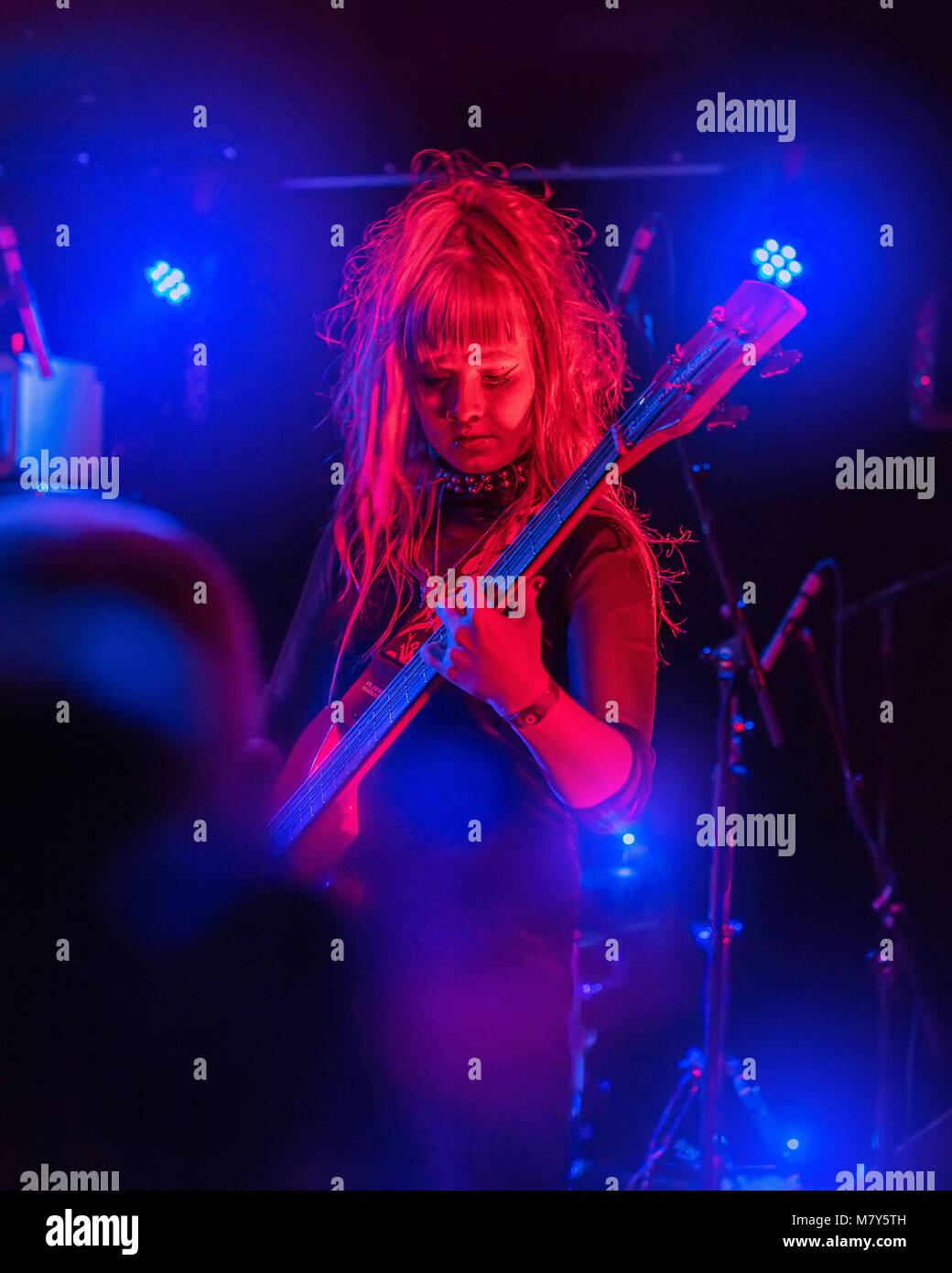 Female playing guitar, Iceland Airwaves, Musical Festival, Reykjavik ...