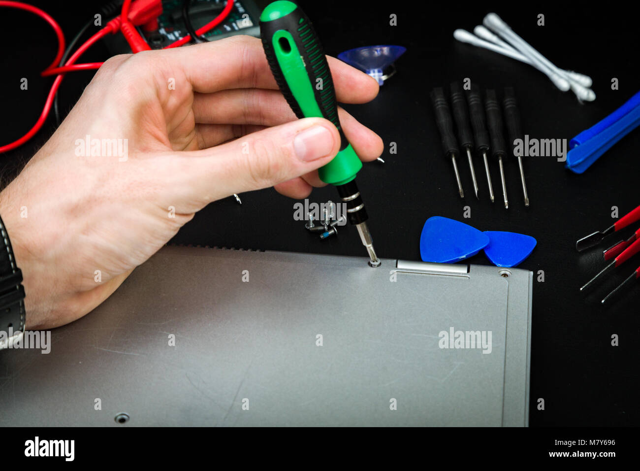 Repairman desk hi-res stock photography and images - Alamy