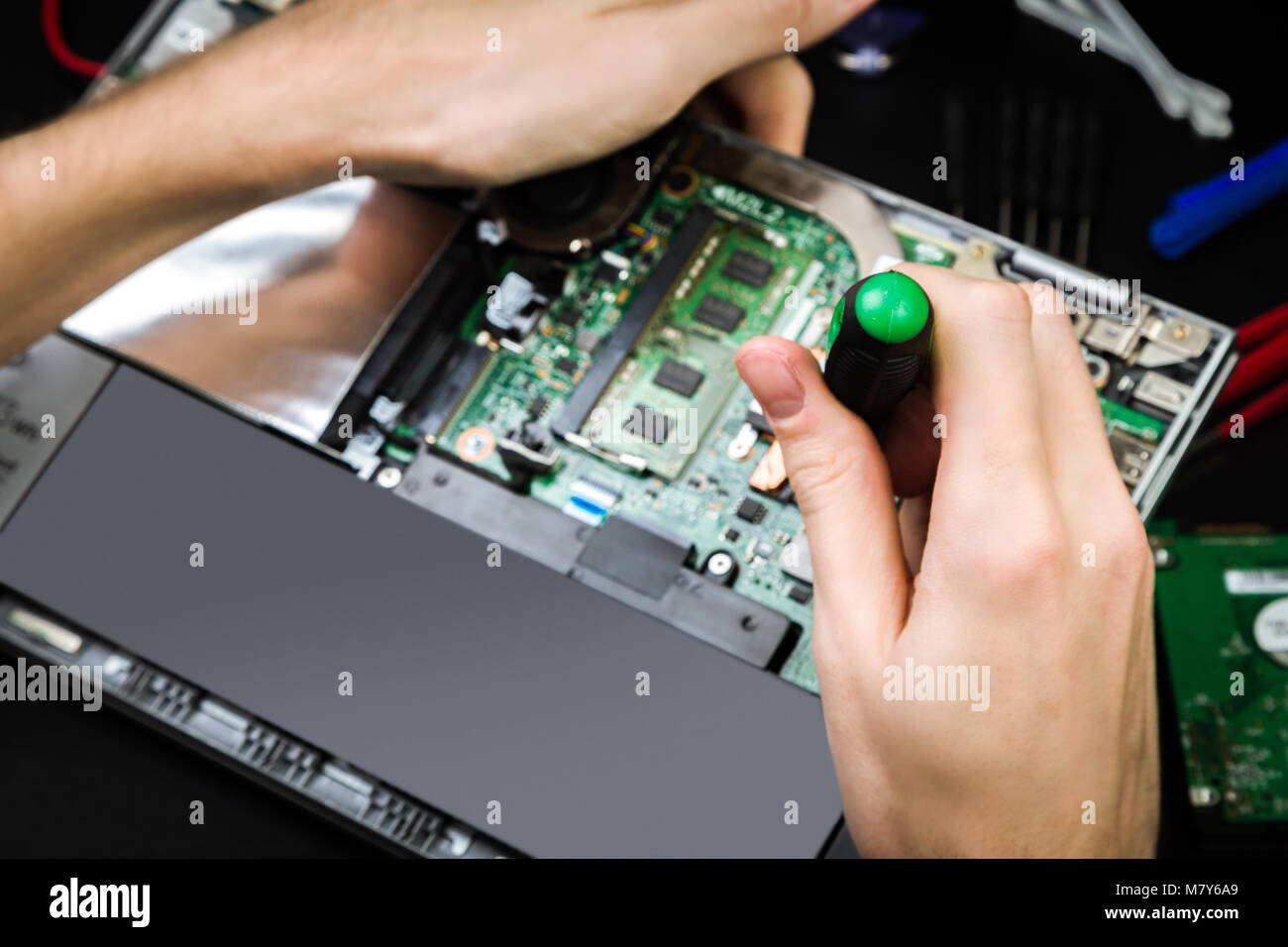 Repairman desk hi-res stock photography and images - Alamy