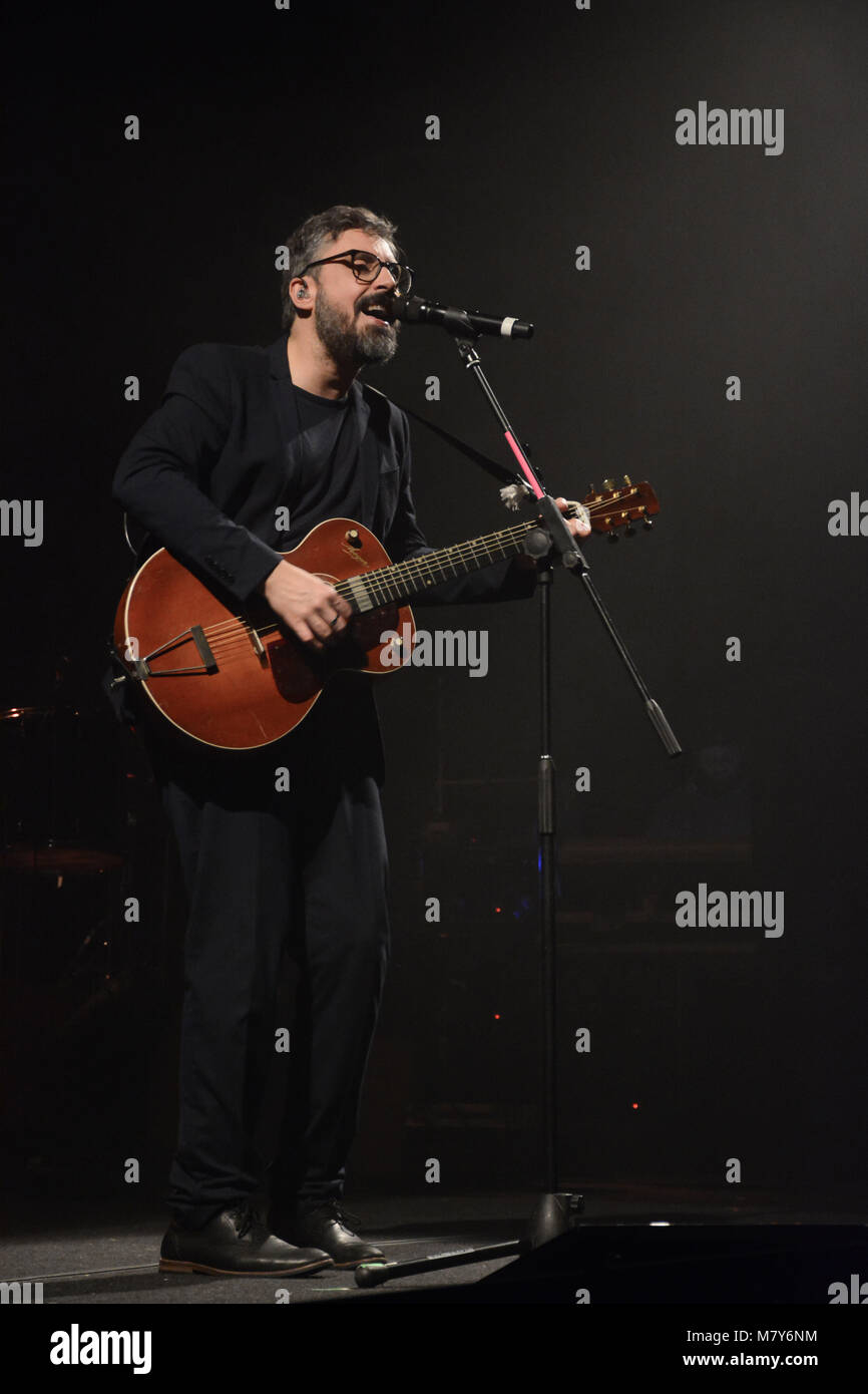 Naples, Italy. 26th Feb, 2018. The Italian singer and song-writer Dario ...