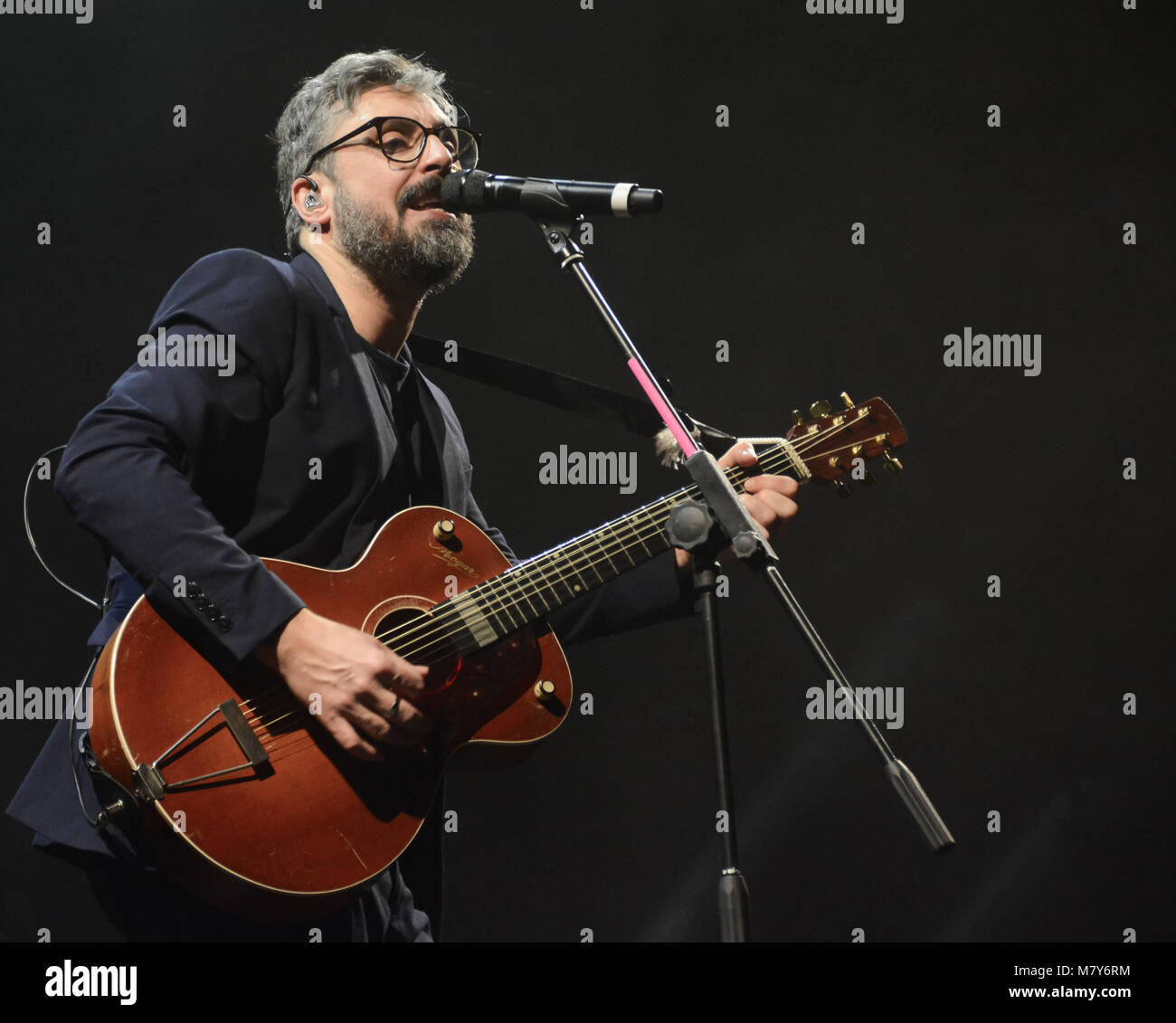 Naples, Italy. 26th Feb, 2018. The Italian singer and song-writer Dario ...
