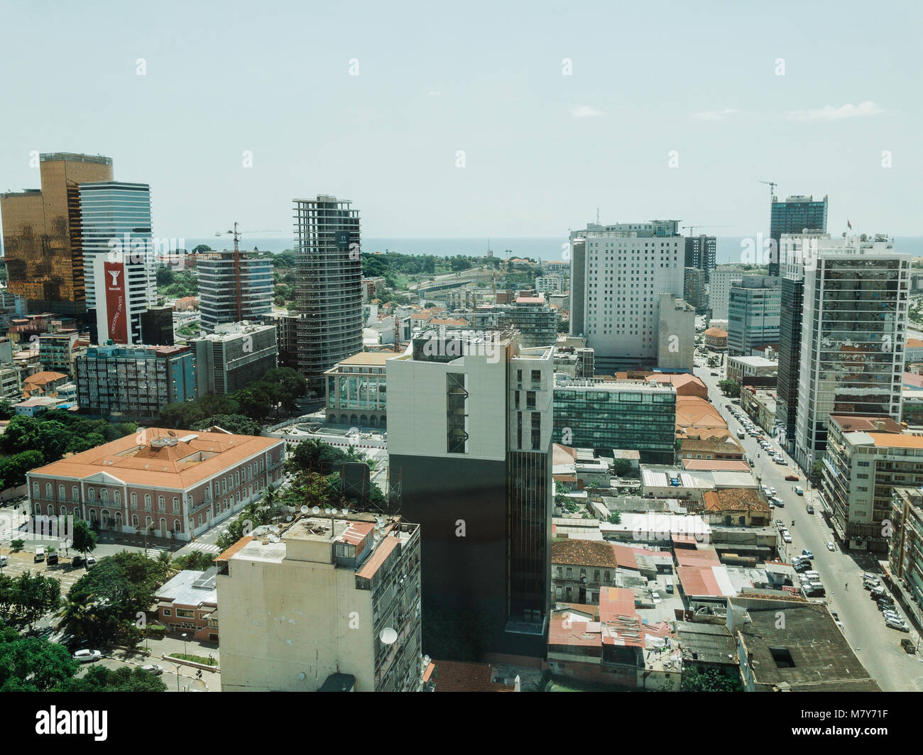 LUANDA, ANGOLA - MARCH 11, 2018: Construction continues in the Angolan ...
