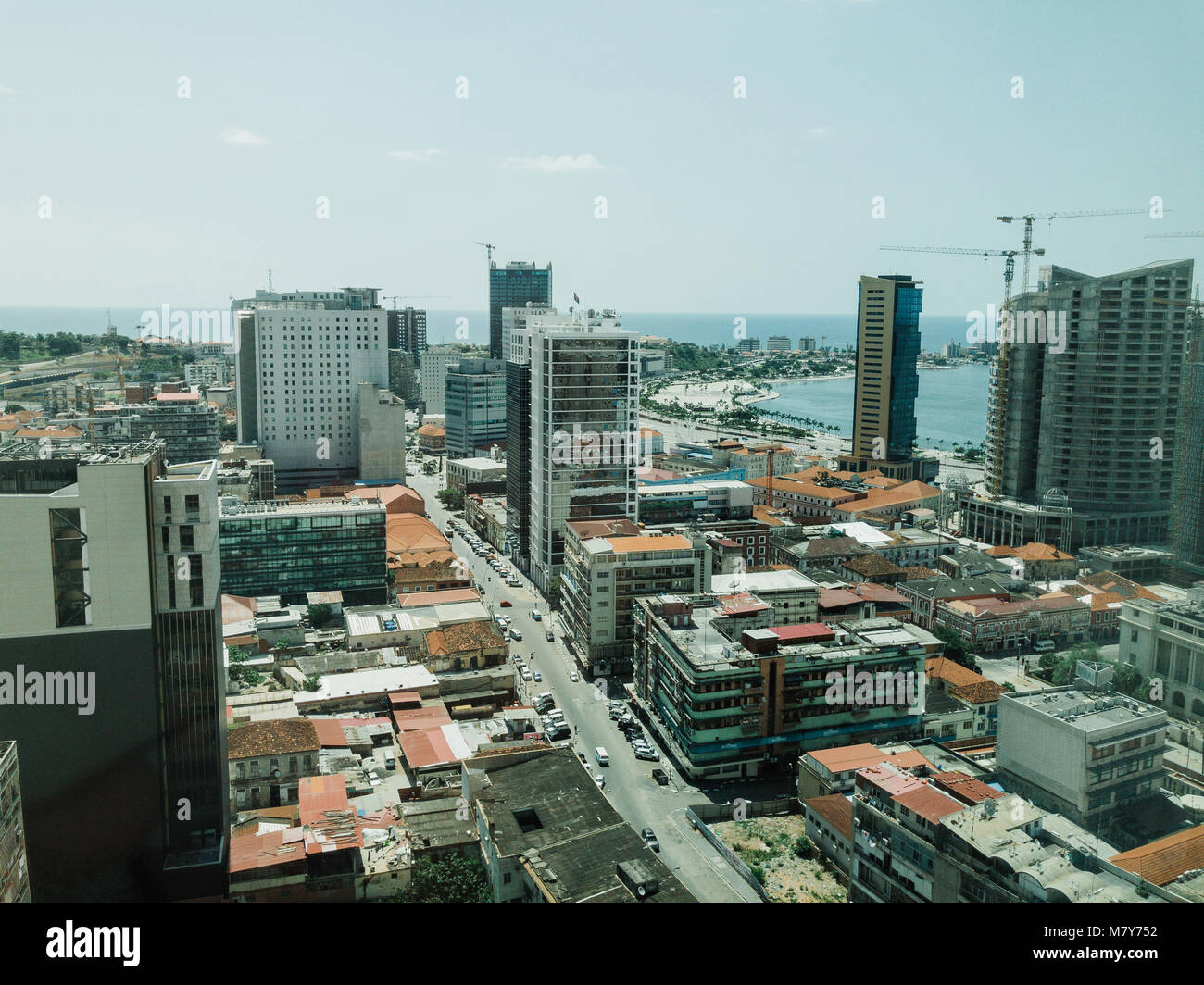 LUANDA, ANGOLA - MARCH 11, 2018: Construction continues in the Angolan ...