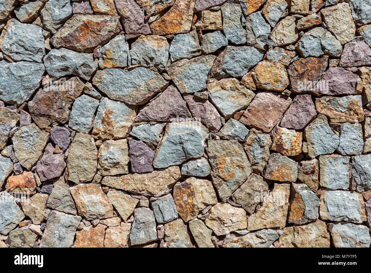 modern andean stonewall built as the archaeological walls Stock Photo ...