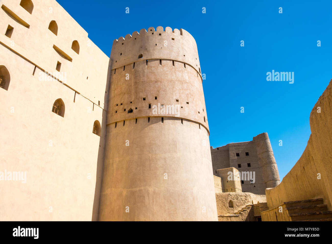 Bahla Fort near Nizwa - Sultanate of Oman. Unesco World Heritage site ...