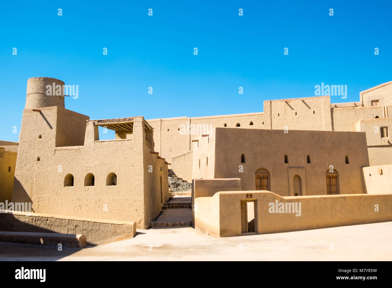 Bahla Fort near Nizwa - Sultanate of Oman. Unesco World Heritage site ...