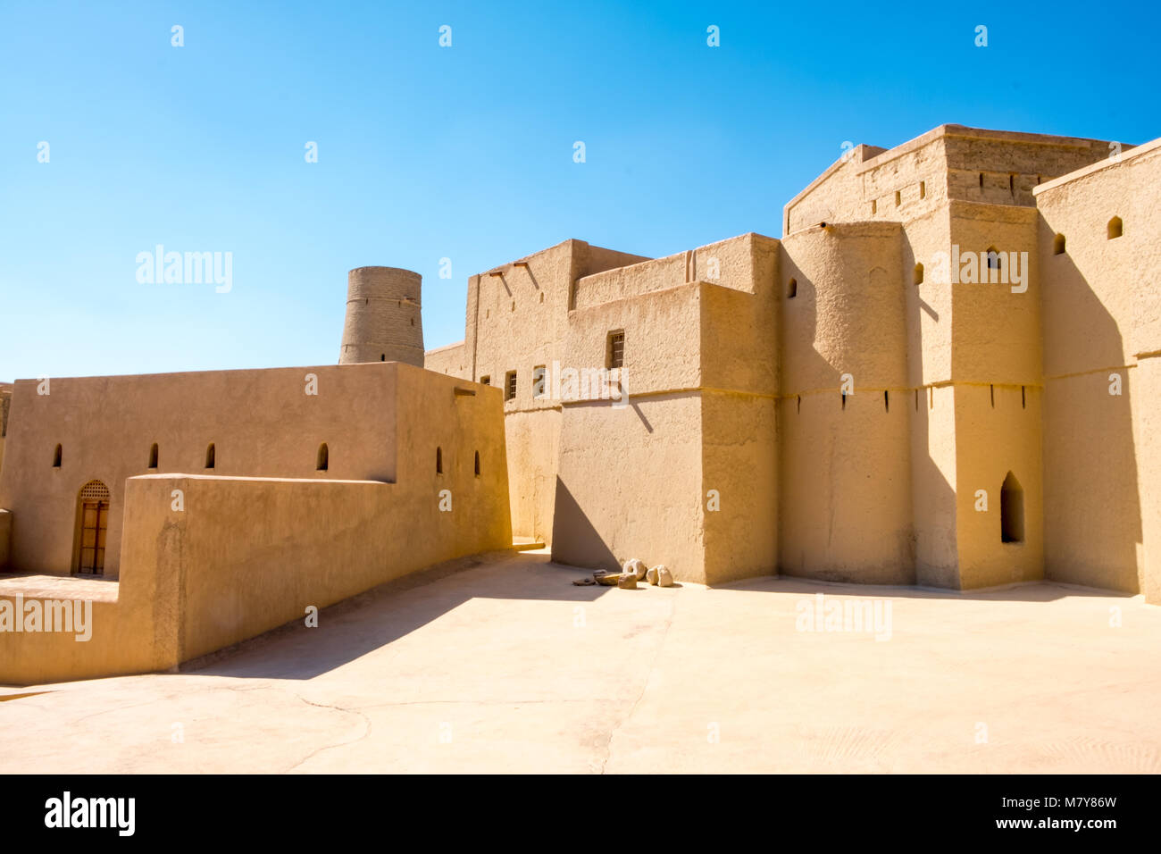 Bahla Fort near Nizwa - Sultanate of Oman. Unesco World Heritage site ...