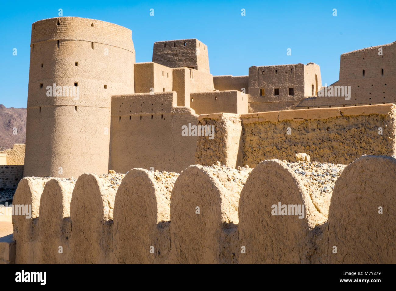 Bahla Fort near Nizwa - Sultanate of Oman. Unesco World Heritage site ...