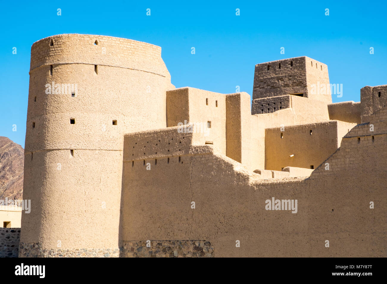 Bahla Fort near Nizwa - Sultanate of Oman. Unesco World Heritage site ...