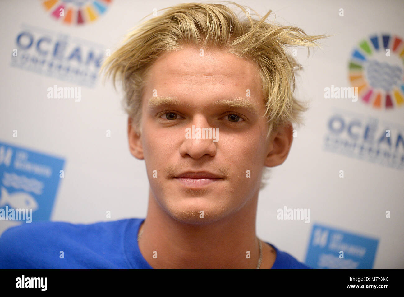 NEW YORK, NY - JUNE 7: Cody Simpson speaks at the SDG Media Zone for ...