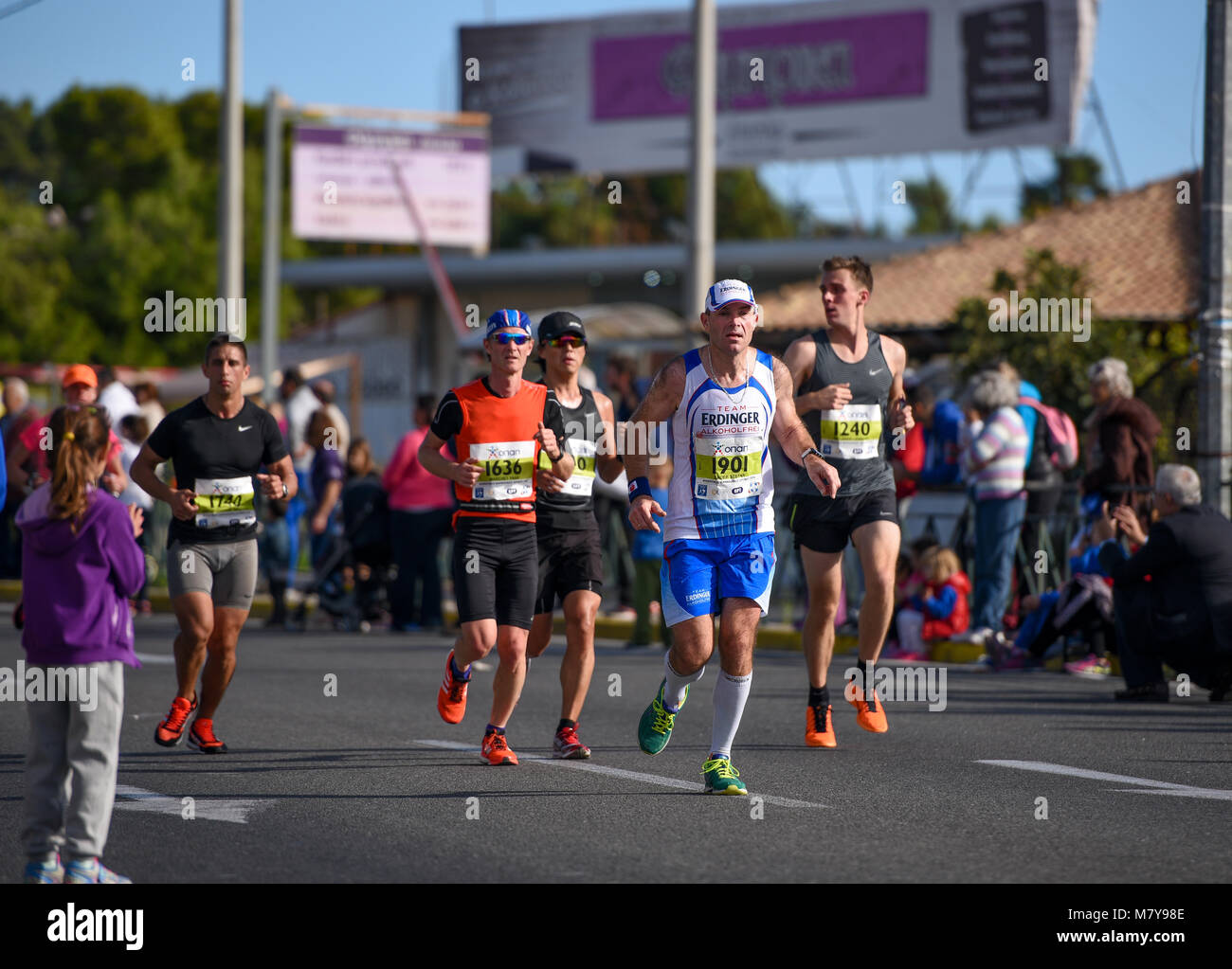 ATHENS,GREECE - NOV 13-2016: 34nd Athens Classic Marathon.Over 50,000 ...