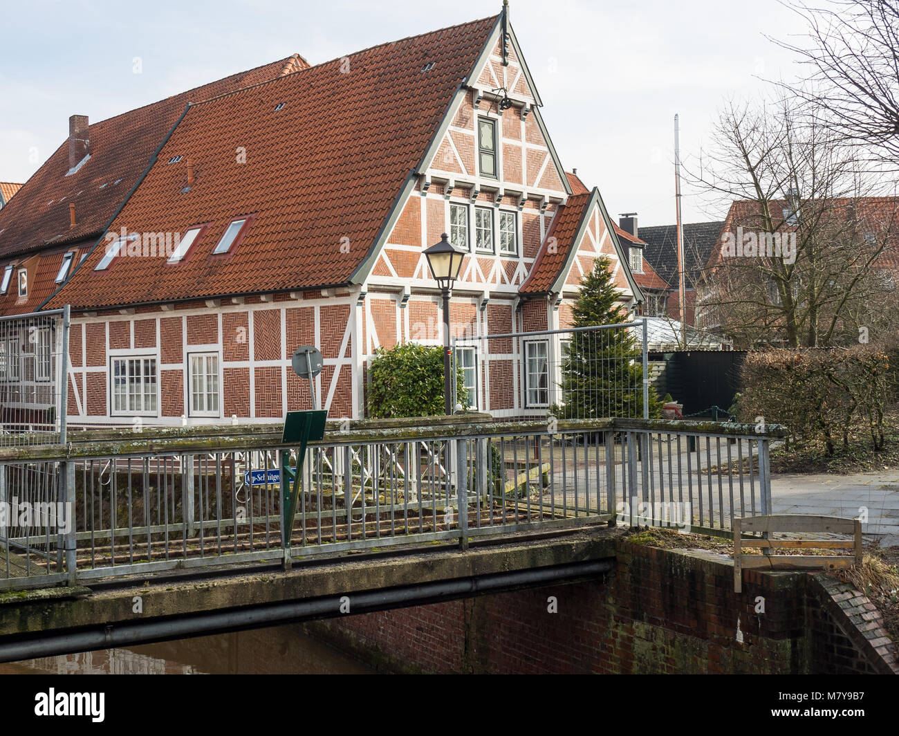 The small City of jork in germany Stock Photo - Alamy