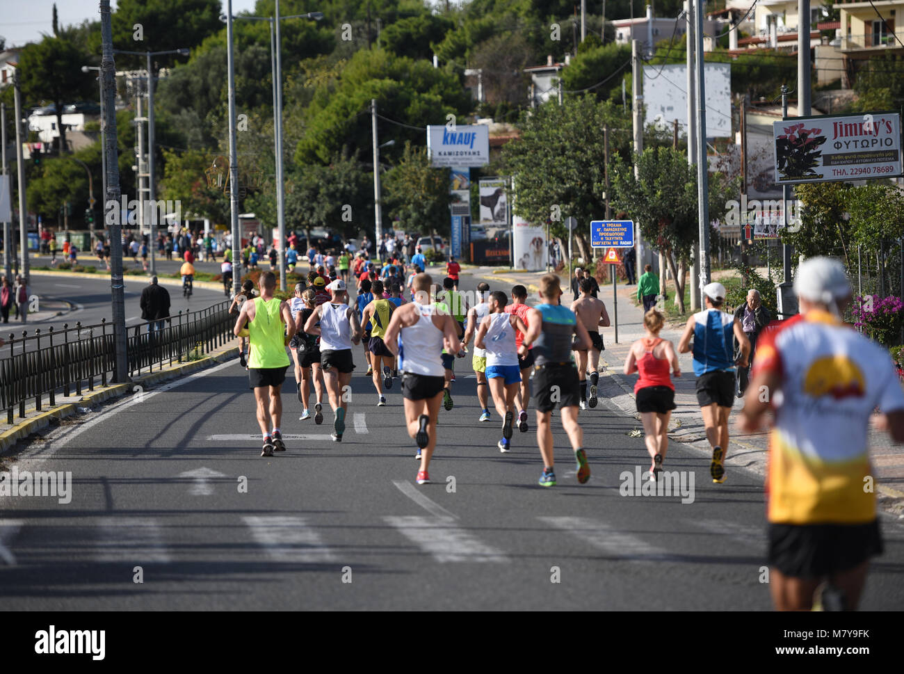 ATHENS,GREECE - NOV 13-2016: 34nd Athens Classic Marathon.Over 50,000 ...