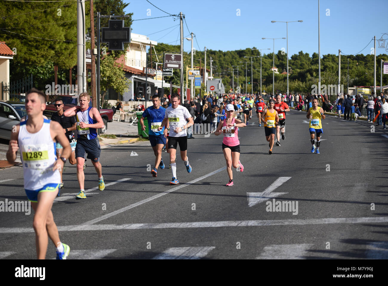 ATHENS,GREECE - NOV 13-2016: 34nd Athens Classic Marathon.Over 50,000 ...