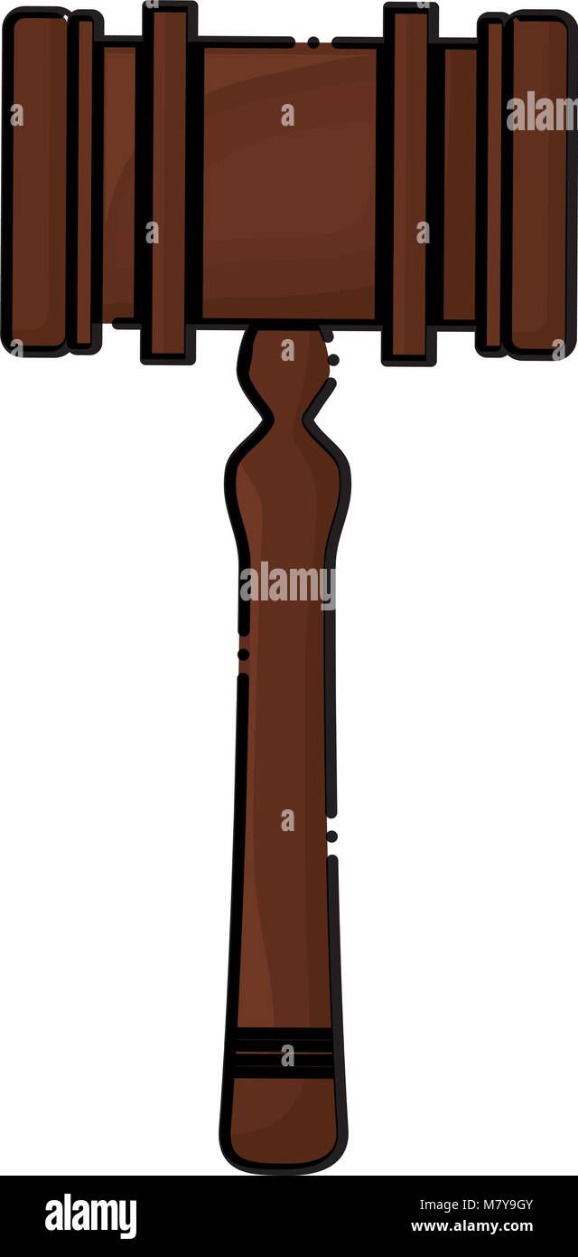 Law hammer icon over white background, vector illustration Stock Vector ...