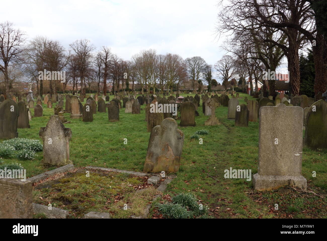 graves at Priory church, Worksop, Notts, UK Stock Photo - Alamy