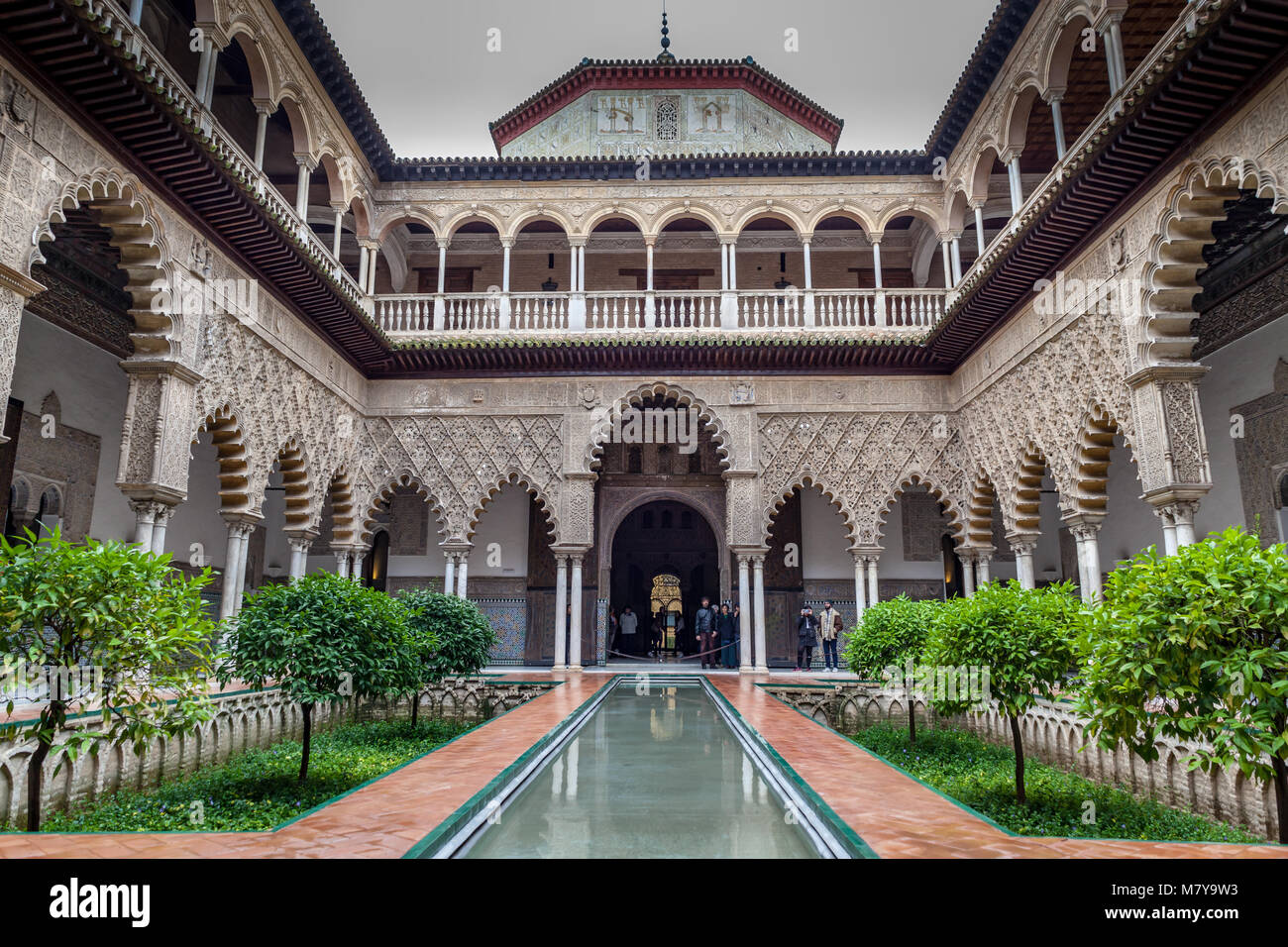 real alcazar seville Beautiful medieval Islamic palace showcasing a ...