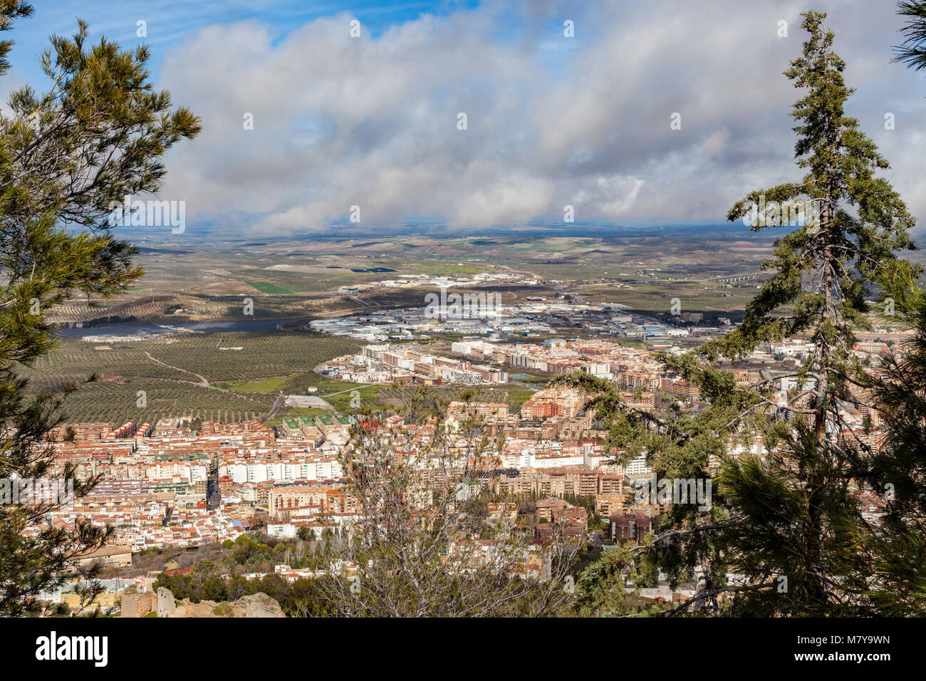 castillo de santa catalina castle in jaen spain Stock Photo - Alamy