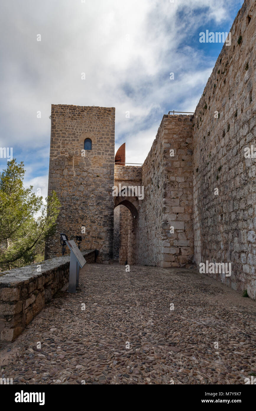 castillo de santa catalina castle in jaen spain Stock Photo - Alamy