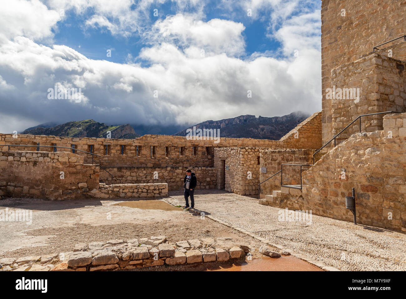 castillo de santa catalina castle in jaen spain Stock Photo - Alamy