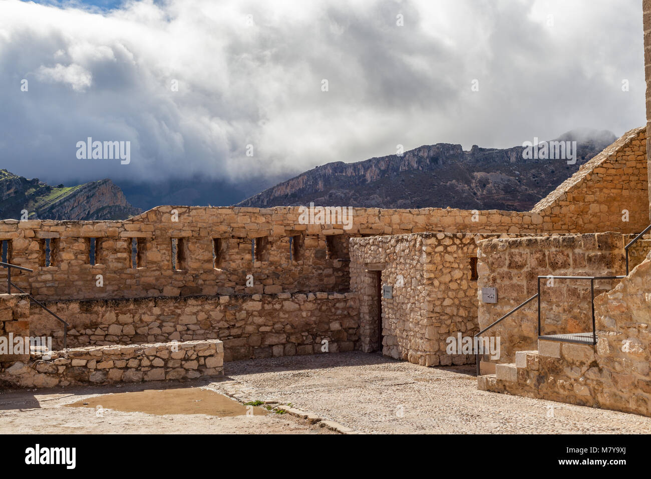castillo de santa catalina castle in jaen spain Stock Photo - Alamy
