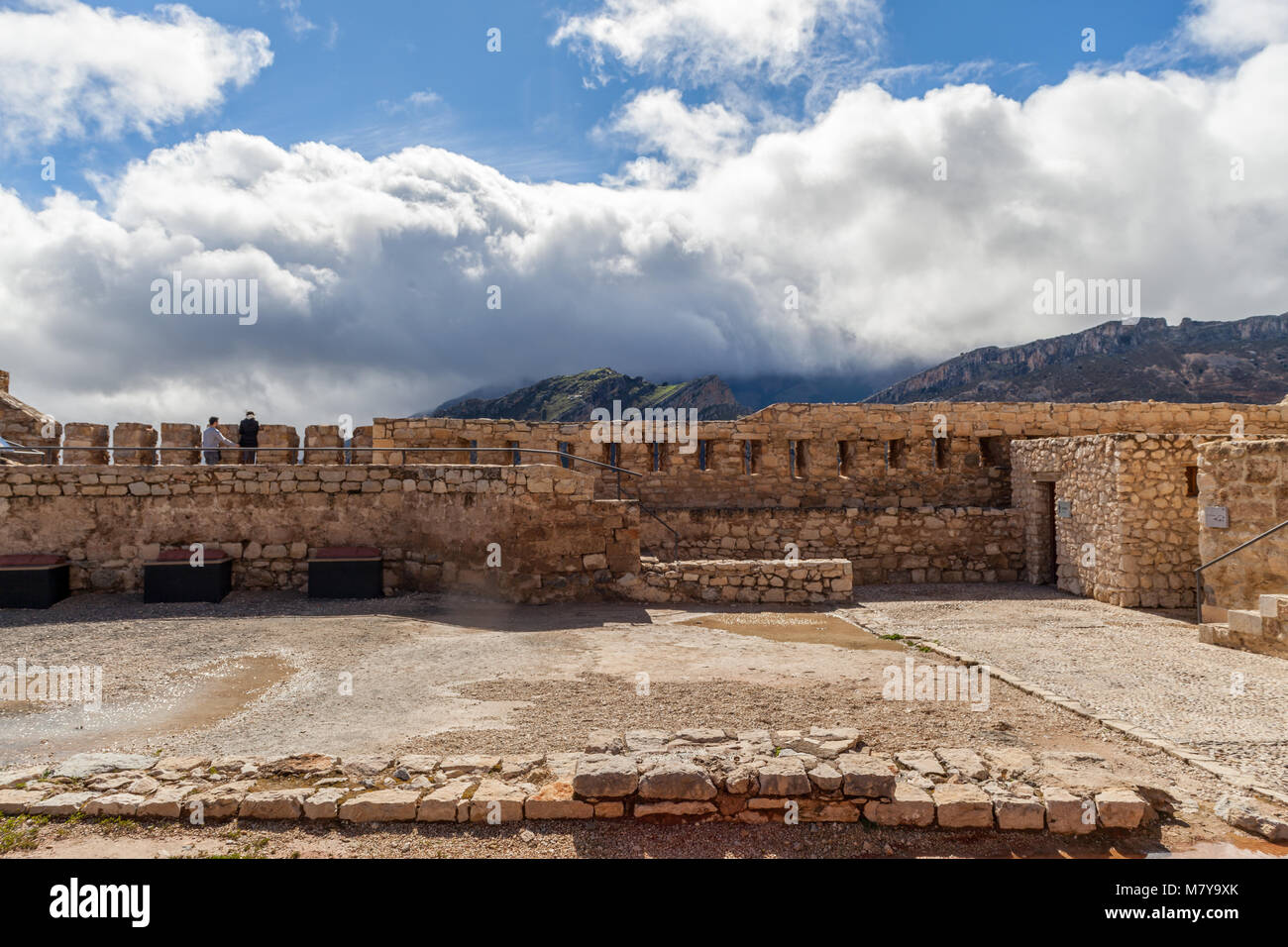 castillo de santa catalina castle in jaen spain Stock Photo - Alamy