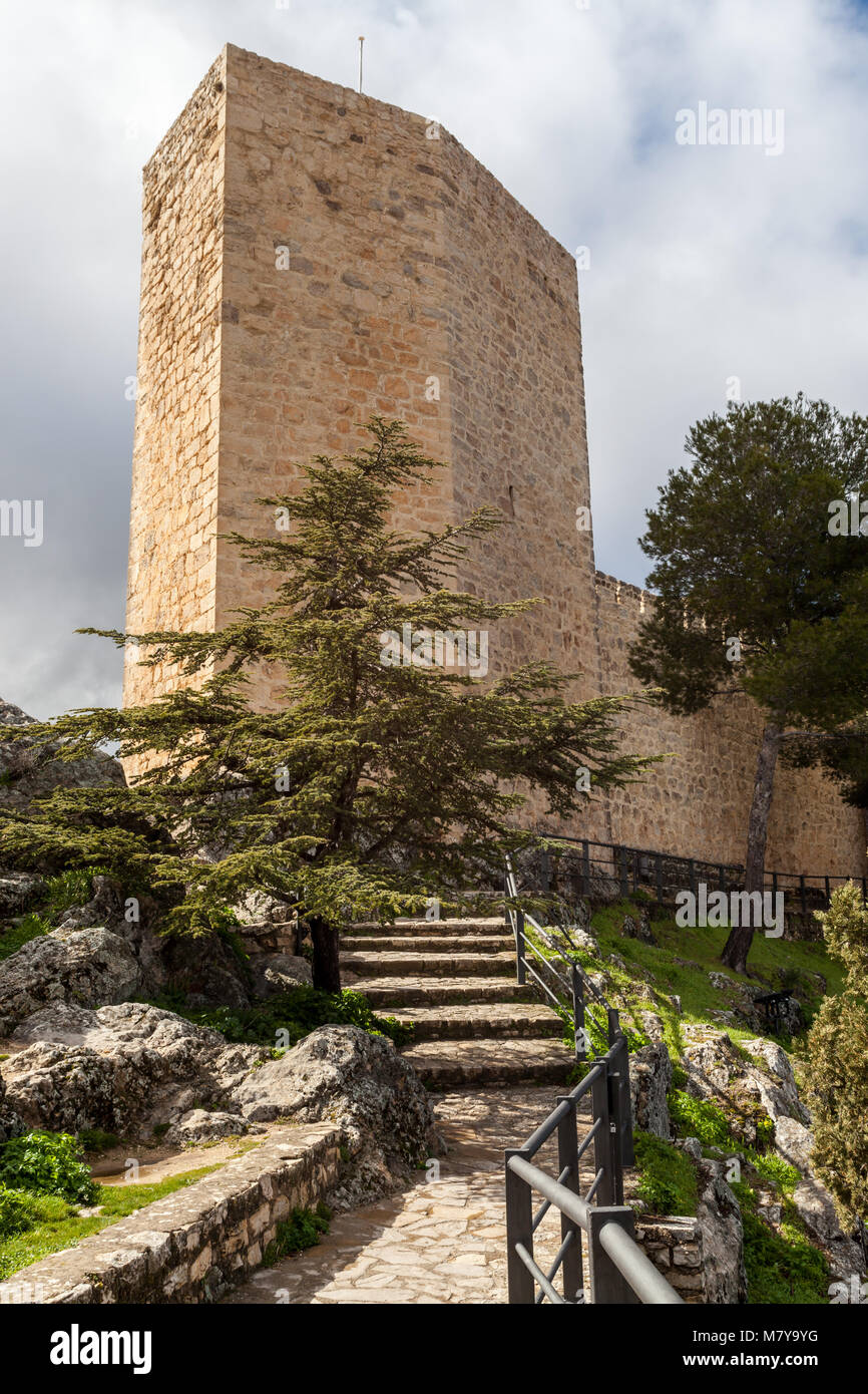 castillo de santa catalina castle in jaen spain Stock Photo - Alamy