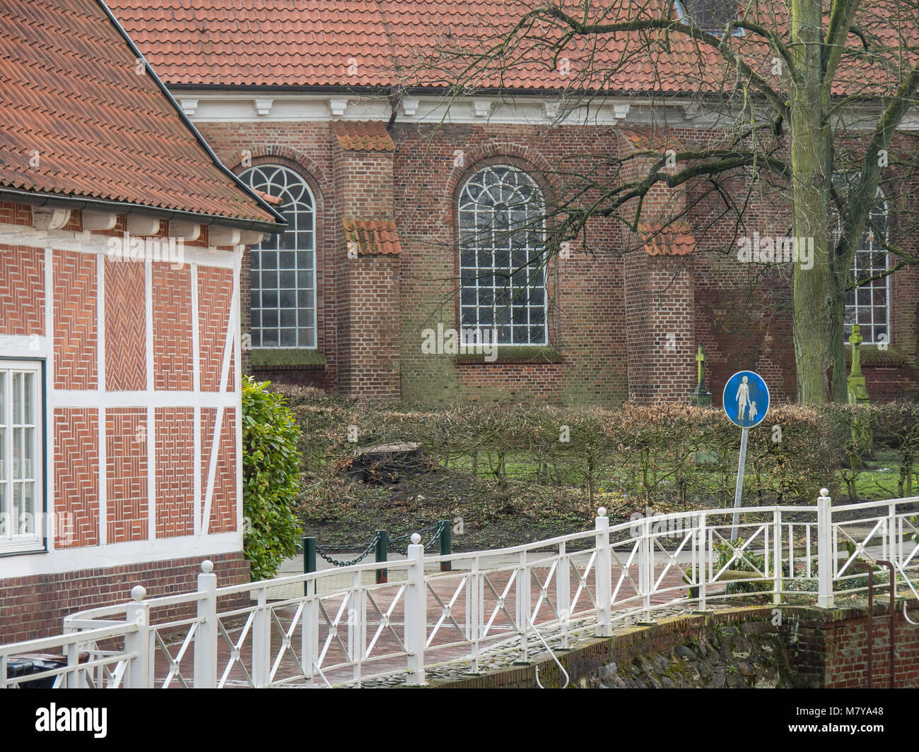 The small City of jork in germany Stock Photo - Alamy