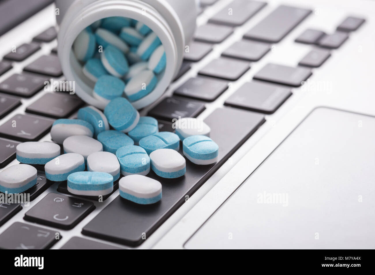 Medicine concept computer keyboard pill hi-res stock photography and ...