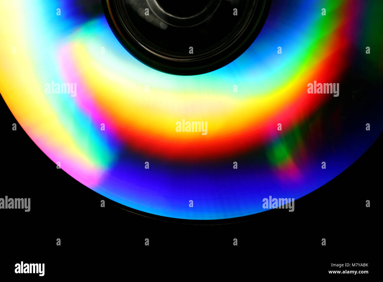 A colorful CD Rainbow Background Stock Photo - Alamy