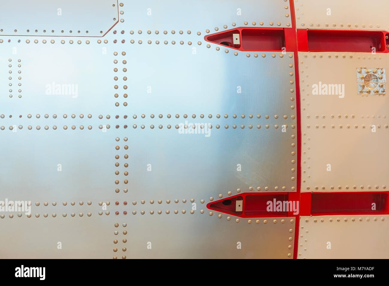 A close up section of the outer layer of a rocket Stock Photo - Alamy