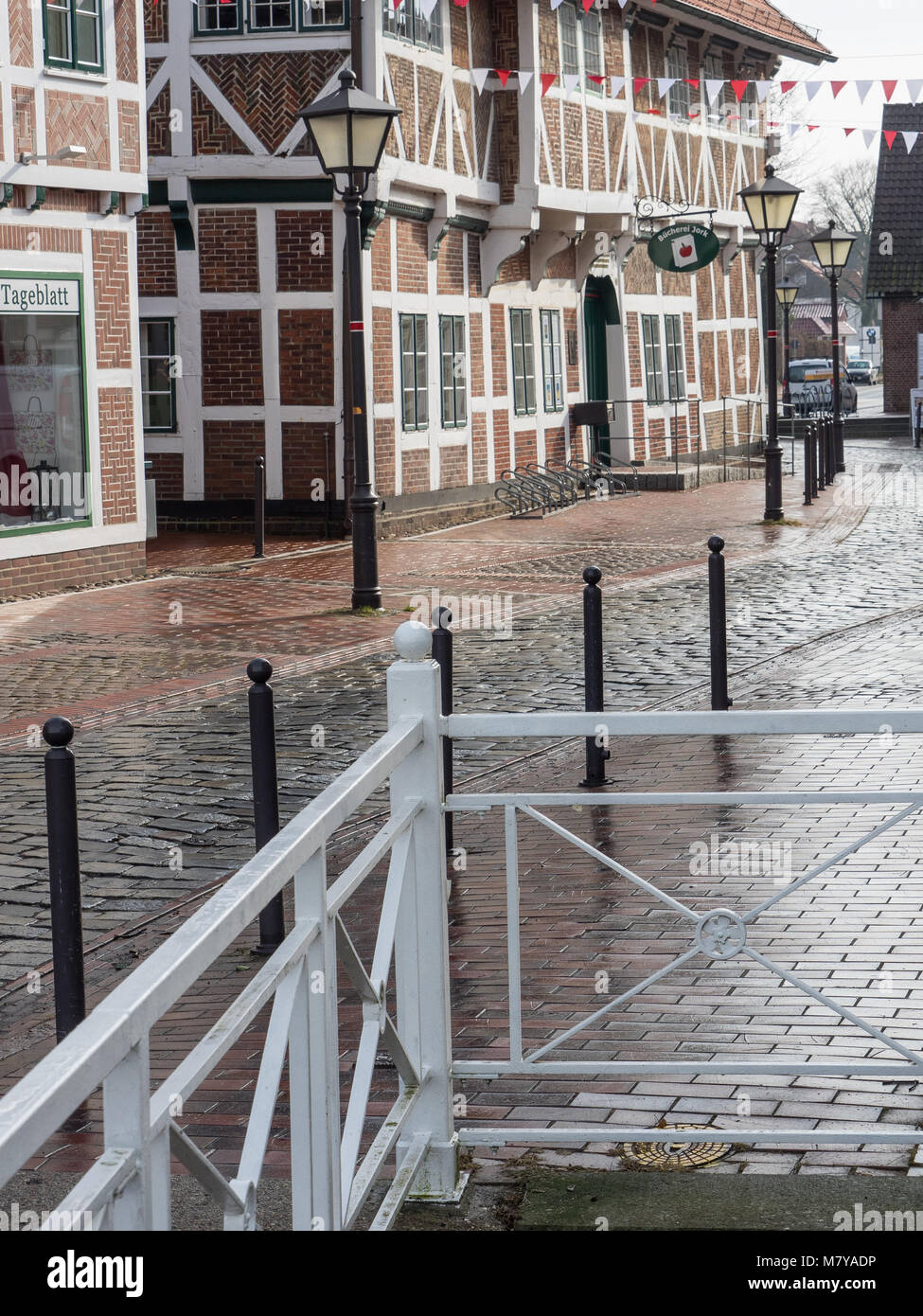 The small City of jork in germany Stock Photo - Alamy