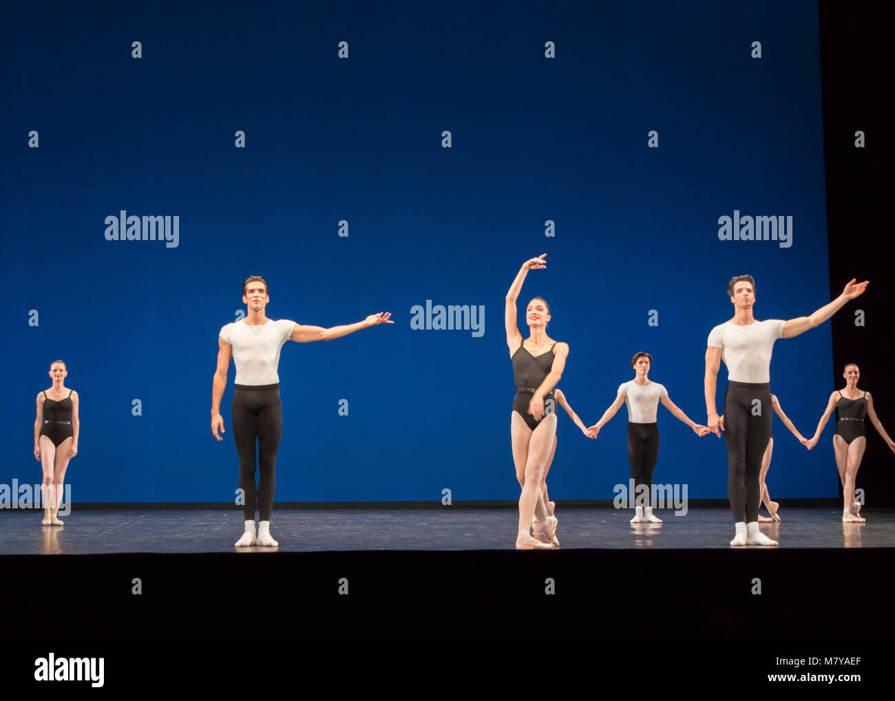 curtain call for ballet of Stravinsky's Agon. choreography by George ...