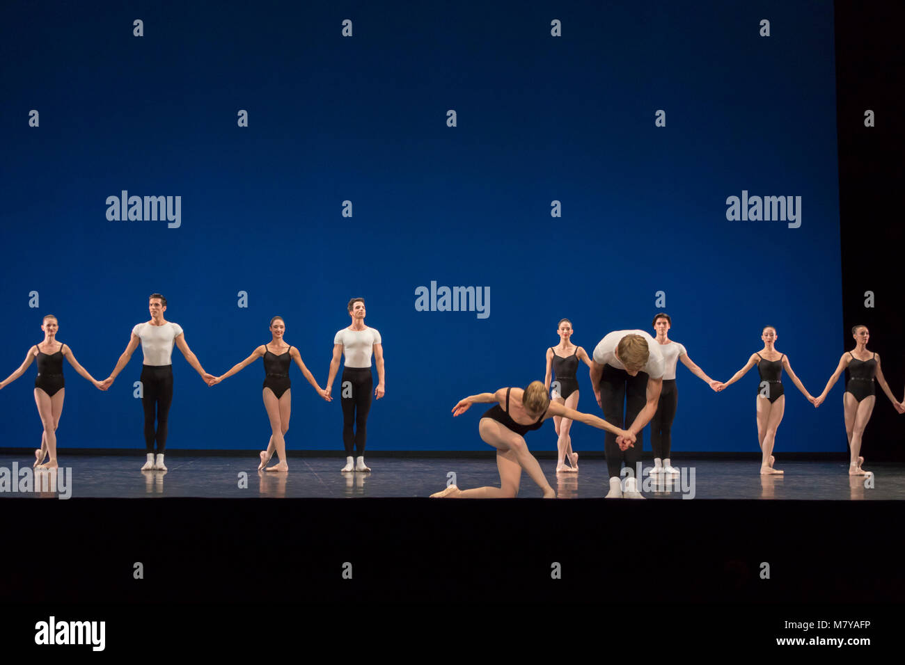 curtain call for ballet of Stravinsky's Agon. choreography by George ...