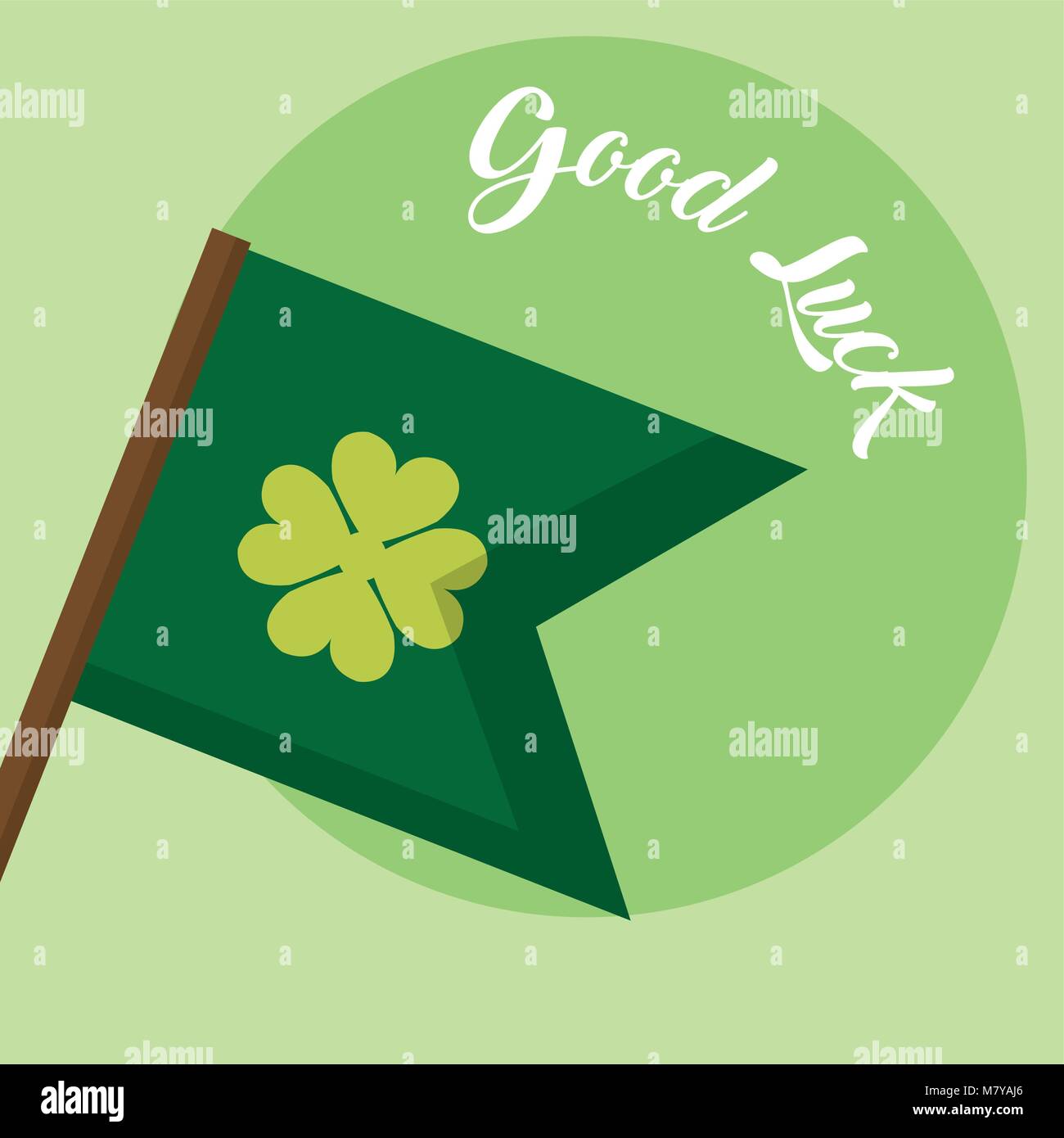 Good luck flag St patricks day Stock Vector Image & Art - Alamy