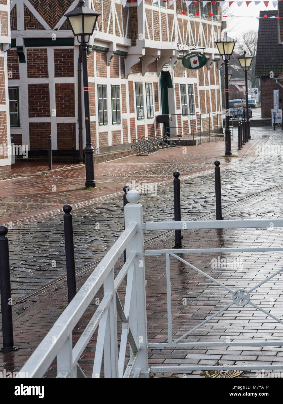 The small City of jork in germany Stock Photo - Alamy