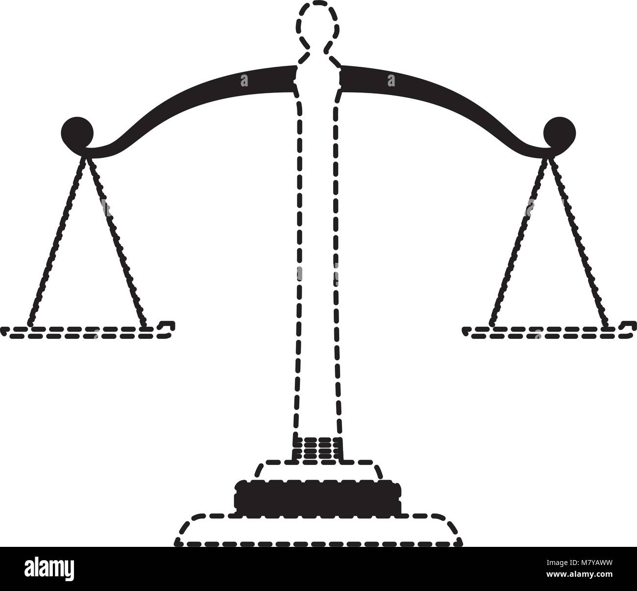 law scale icon over white background, vector illustration Stock Vector ...