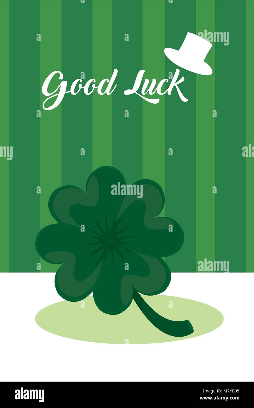 Good luck concept card Stock Vector Image & Art - Alamy
