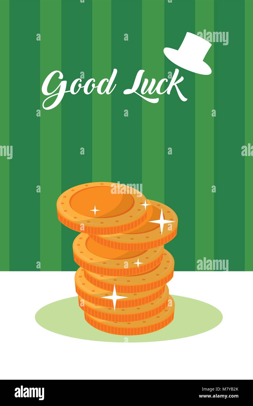 Good luck concept card Stock Vector Image & Art - Alamy